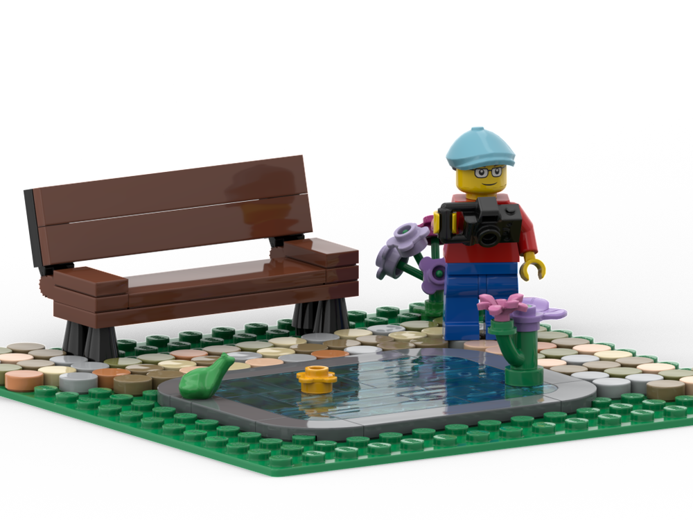 LEGO MOC Modular park bench by Viernes | Rebrickable - Build with LEGO
