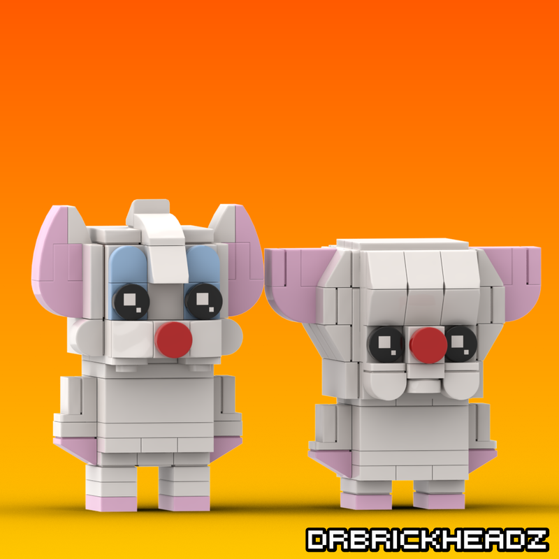 LEGO MOC Pinky and the Brain (Animaniacs) Brickheadz by DrBrickheadz ...