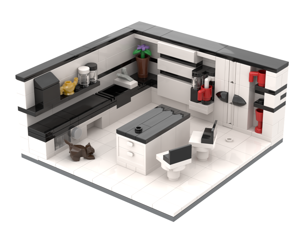 LEGO MOC Modern Kitchen 16x16 by Iarwain4347 | Rebrickable - Build with ...