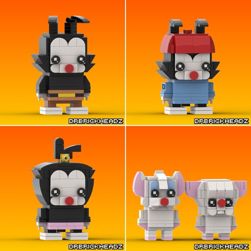 LEGO MOC Animaniacs Brickheadz Bundle by DrBrickheadz | Rebrickable ...