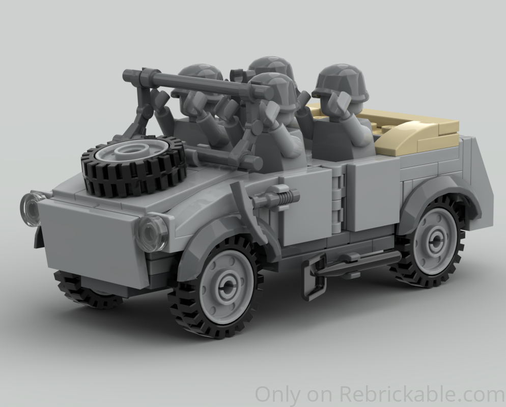 LEGO MOC VW Type 82 "Kübelwagen" (WW2) by Pitzolino | Rebrickable - Build with LEGO