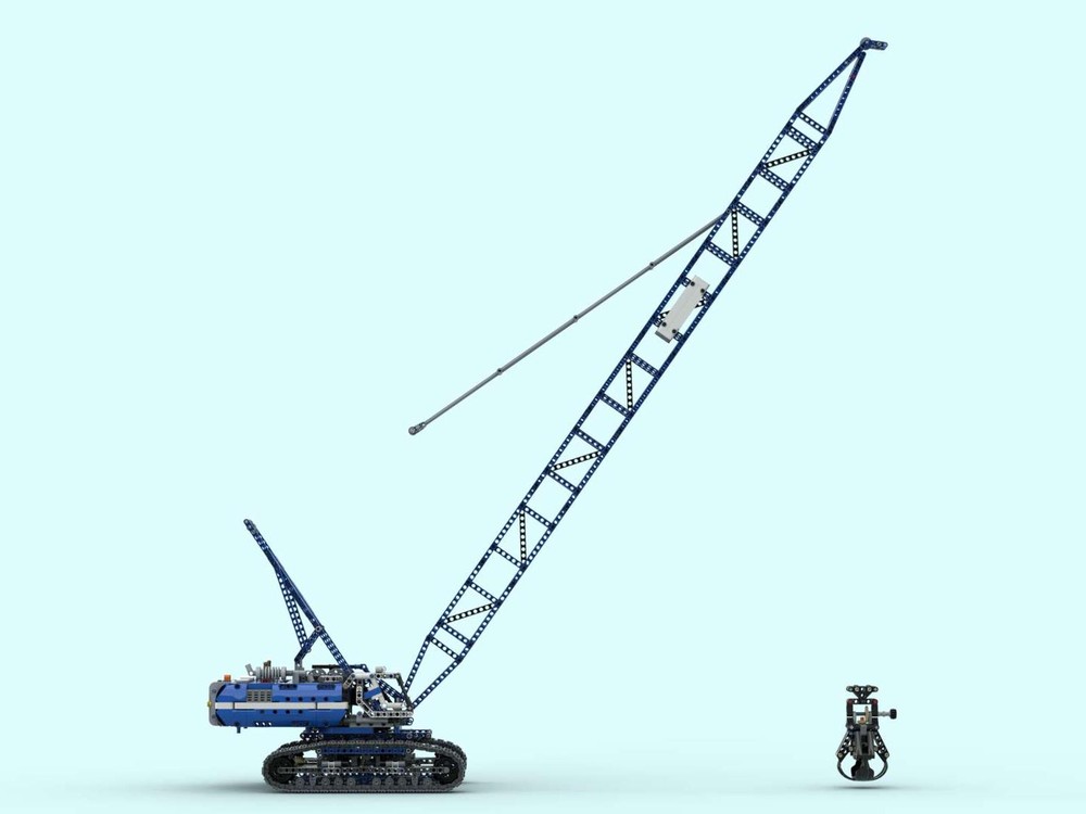 LEGO MOC Crawler Crane extended (42042) by zz0025 | Rebrickable - Build ...