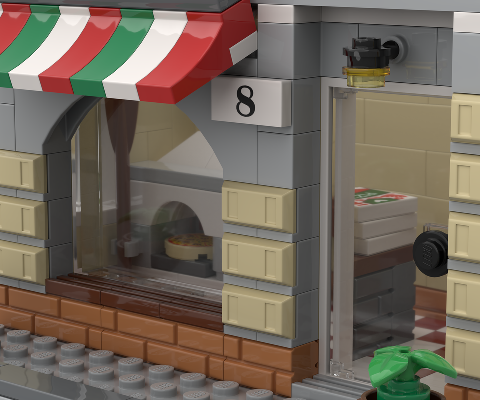 LEGO MOC Mediterranean Pizza Place by benjamin_bt_ | Rebrickable ...