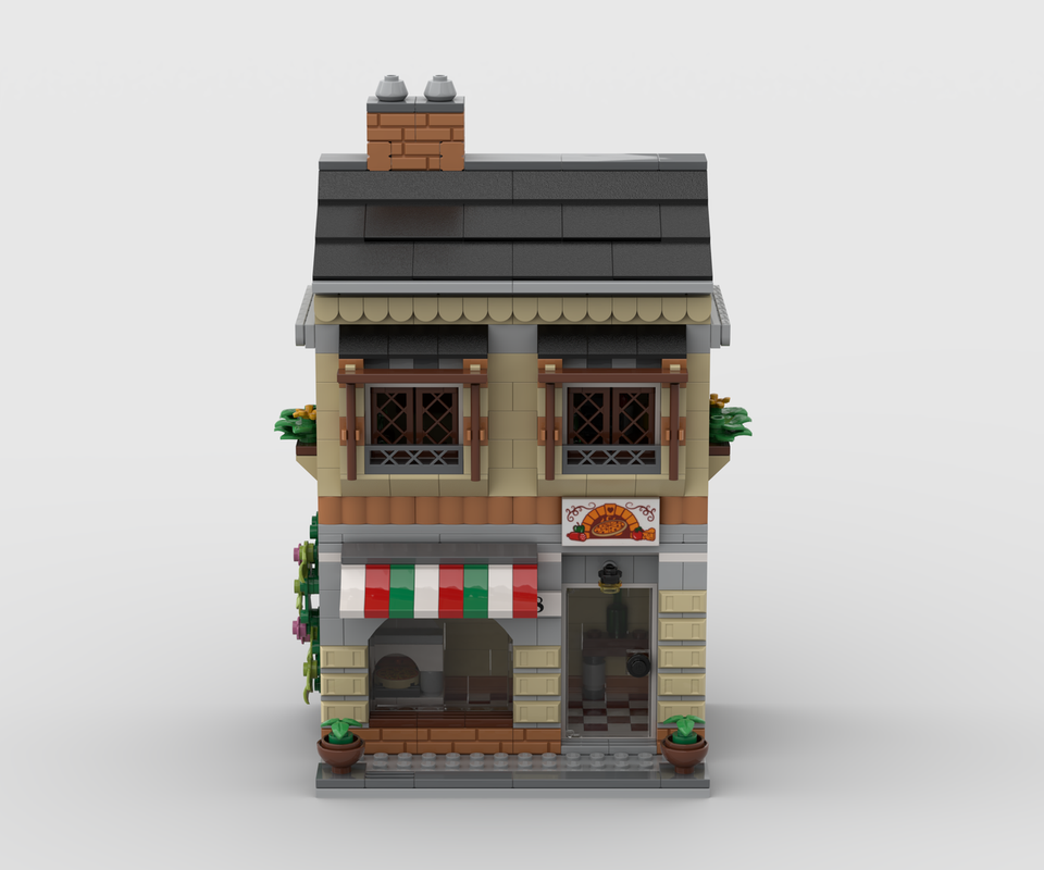 LEGO MOC Mediterranean Pizza Place by benjamin_bt_ | Rebrickable ...