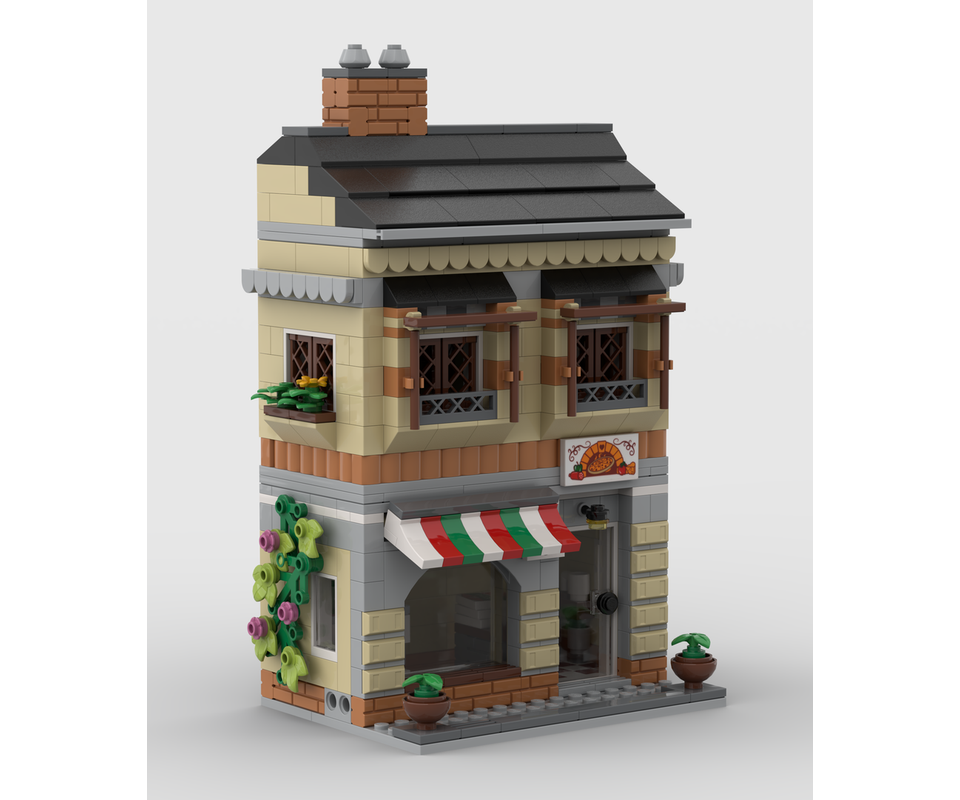 LEGO MOC Mediterranean Pizza Place by benjamin_bt_ | Rebrickable ...