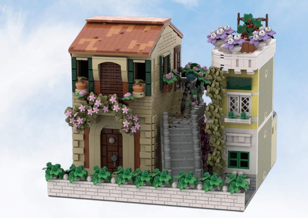 LEGO MOC The Italian Apartments by Thebrickinpanda | Rebrickable ...