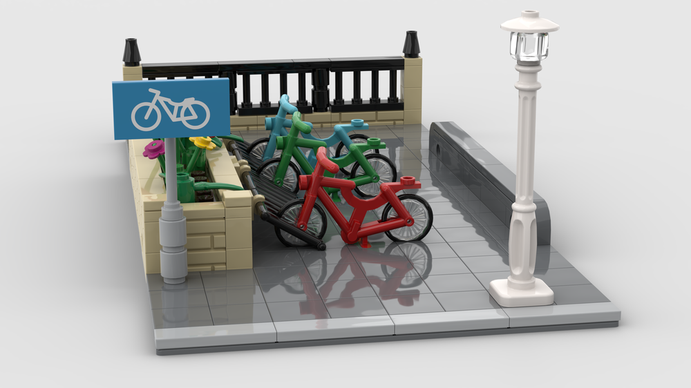 LEGO MOC-175347 Modular Bicycle Stand by Quczi142 | Rebrickable - Build ...