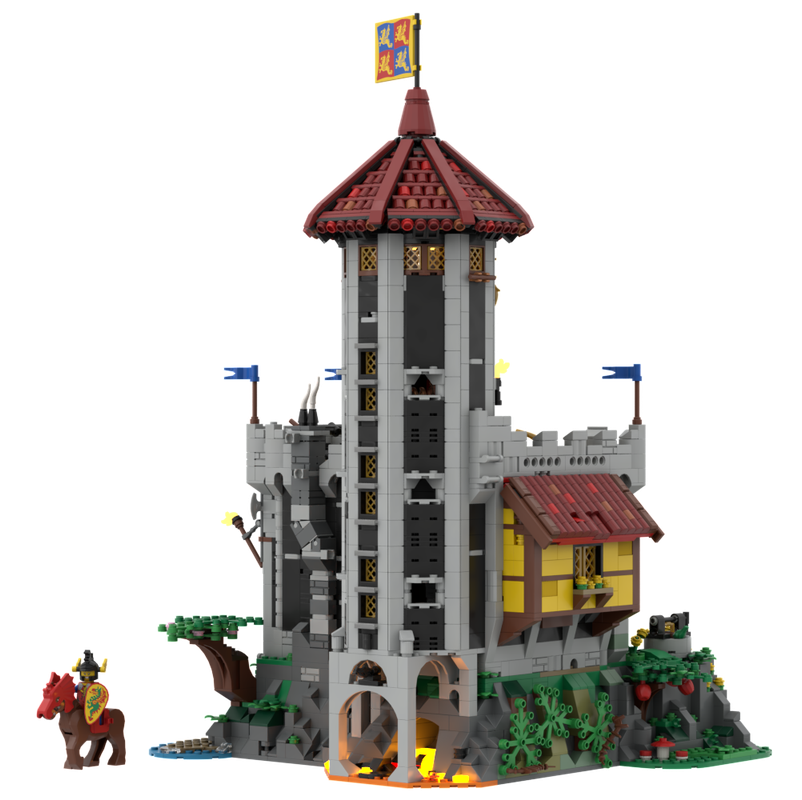 LEGO MOC Majisto's Fire Breathing Fortress Wizard Tower Castle - 31120 ...