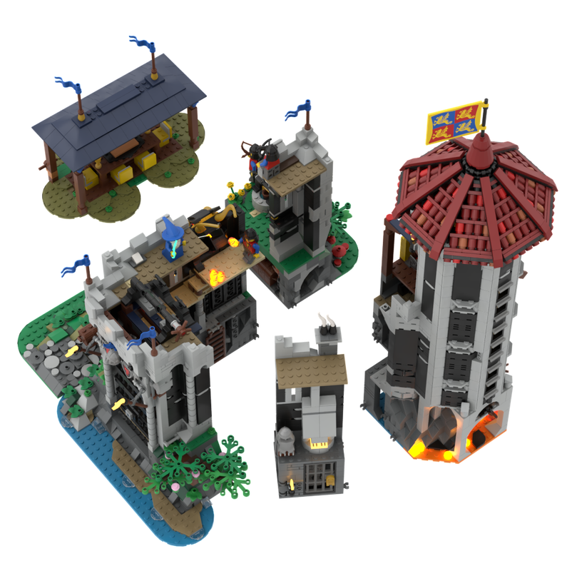 LEGO MOC Majisto's Fire Breathing Fortress Wizard Tower Castle - 31120 ...