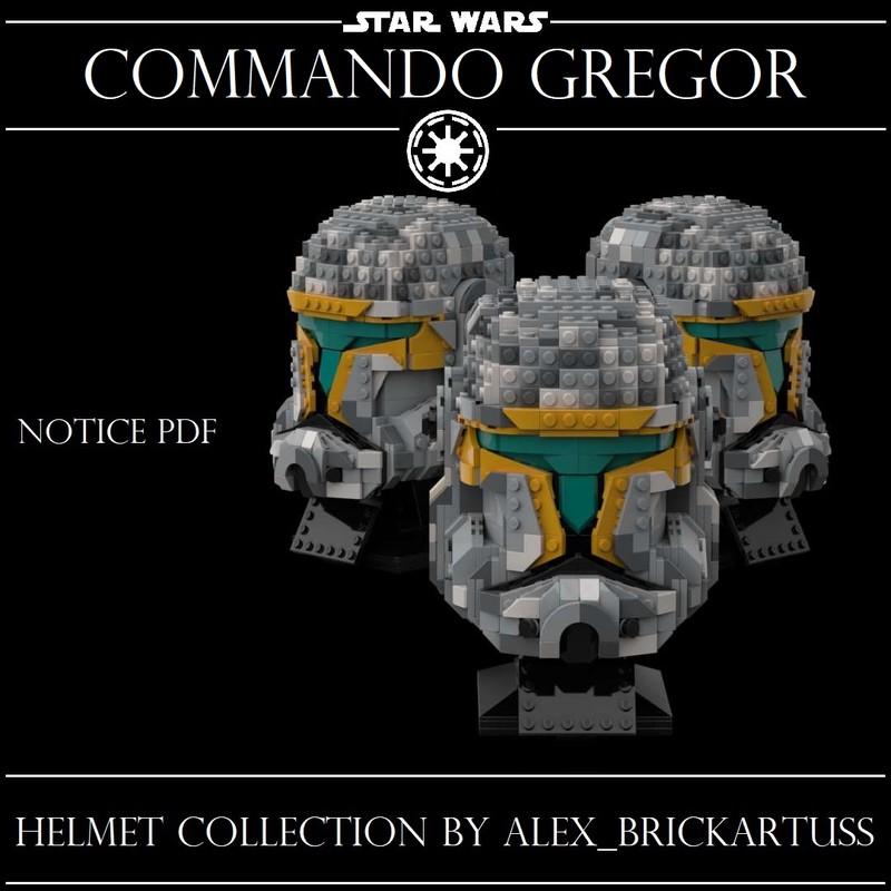LEGO MOC Helmet Clone Commando Gregor by Alex_BricKartuss | Rebrickable - Build with LEGO