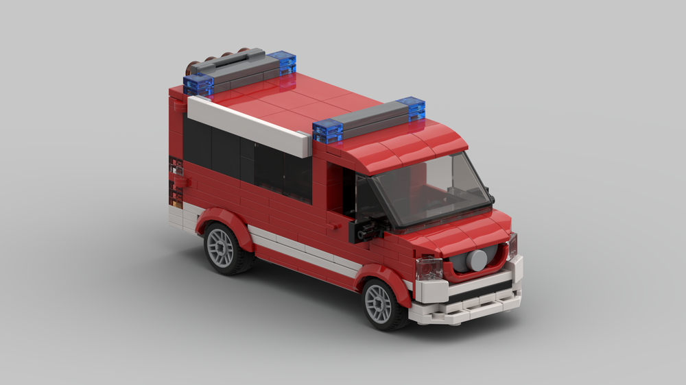LEGO MOC Mercedes Benz Sprinter ELW 1 by _res | Rebrickable - Build ...