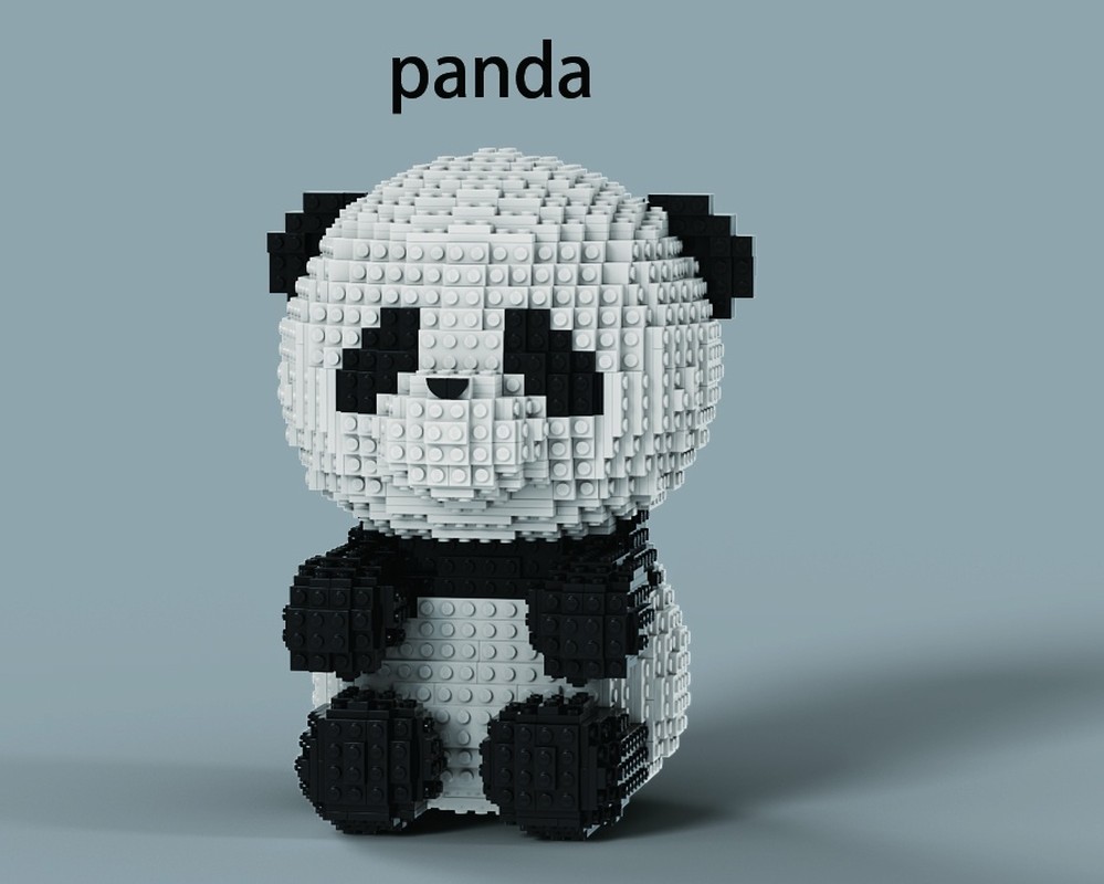 LEGO MOC panda by xiaowang | Rebrickable - Build with LEGO