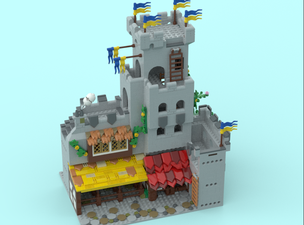LEGO MOC Medieval Stables and Tower by ConsiderANapkin | Rebrickable ...