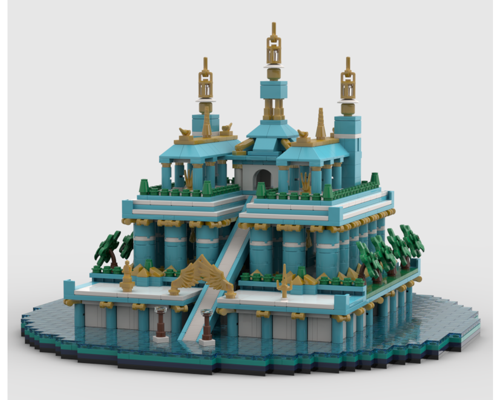 LEGO MOC The Lake Temple by Thierry | Rebrickable - Build with LEGO
