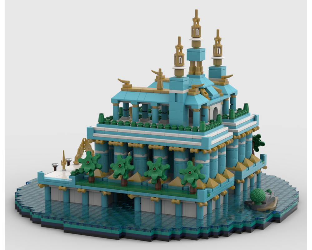 LEGO MOC The Lake Temple by Thierry | Rebrickable - Build with LEGO