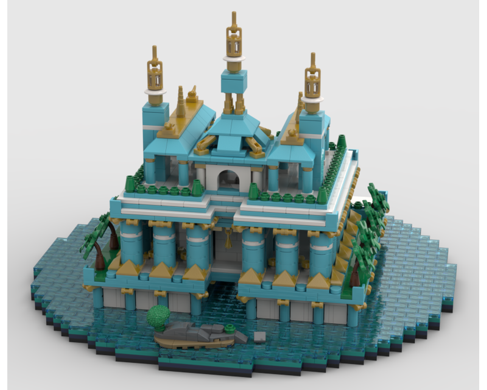 LEGO MOC The Lake Temple by Thierry | Rebrickable - Build with LEGO