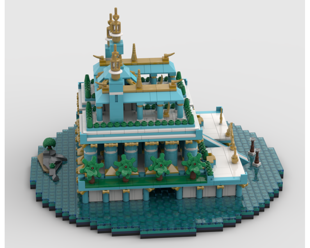 LEGO MOC The Lake Temple by Thierry | Rebrickable - Build with LEGO