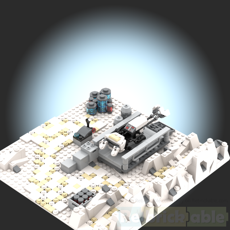 LEGO MOC Hoth vehicle storage and trenchline by LucSoleBricks ...