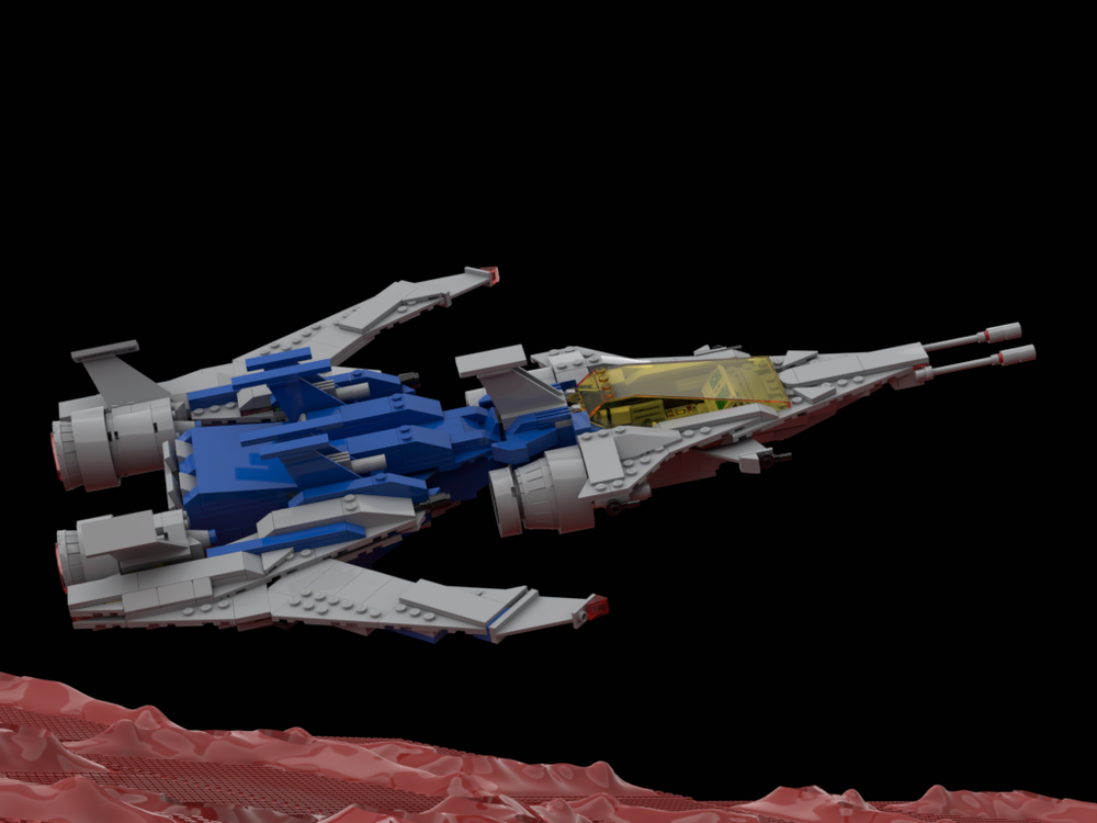 LEGO MOC New FX Starship by A_Great_Builder | Rebrickable - Build with LEGO
