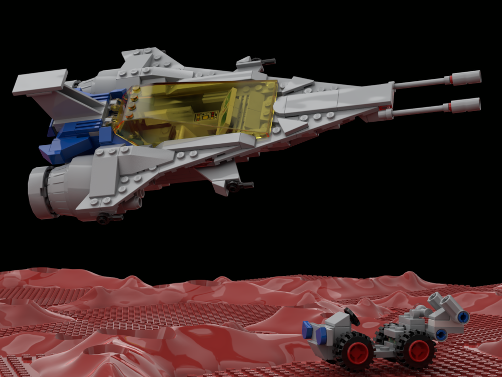 LEGO MOC New FX Starship by A_Great_Builder | Rebrickable - Build with LEGO