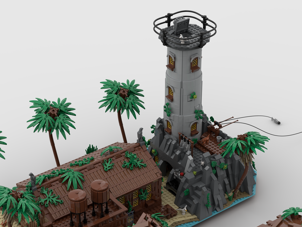 LEGO MOC Pirate Island Bay with Harbour, Tavern, Prison, Viewpoint and ...