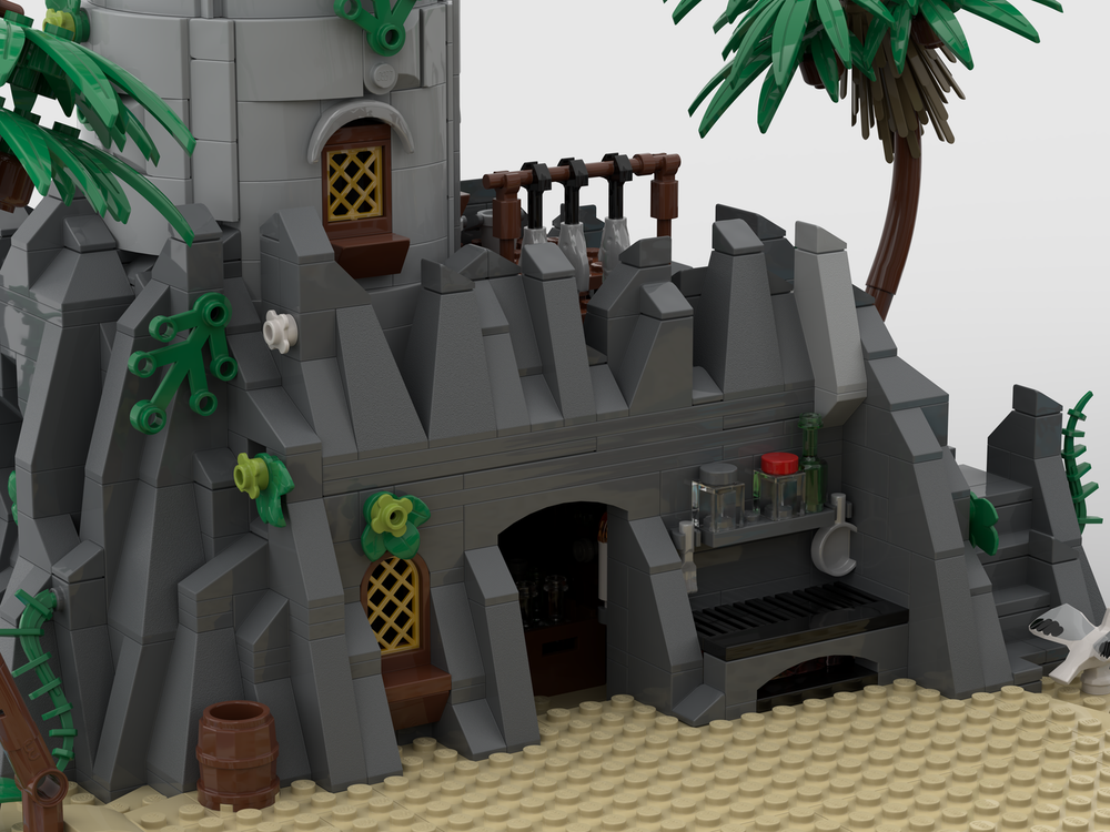 LEGO MOC Pirate Island Bay with Harbour, Tavern, Prison, Viewpoint and ...