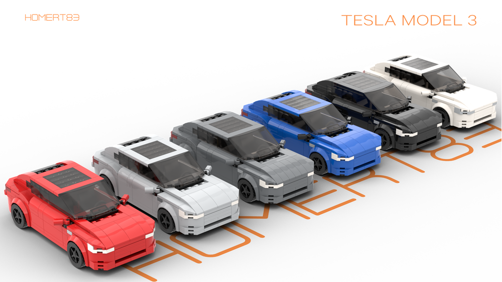 LEGO MOC Tesla Model 3 by homert83 | Rebrickable - Build with LEGO