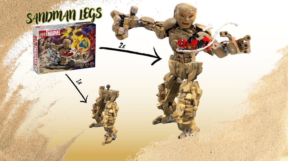 Lego Moc Sandman Legs By Madsemilschou Rebrickable Build With Lego
