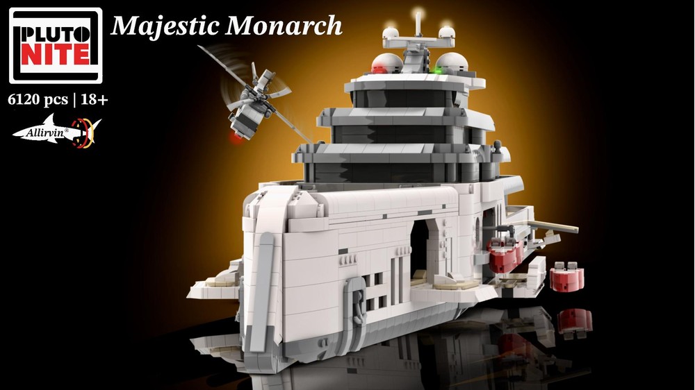 Lego Moc Majestic Monarch Yacht By Allirvinexperts Rebrickable