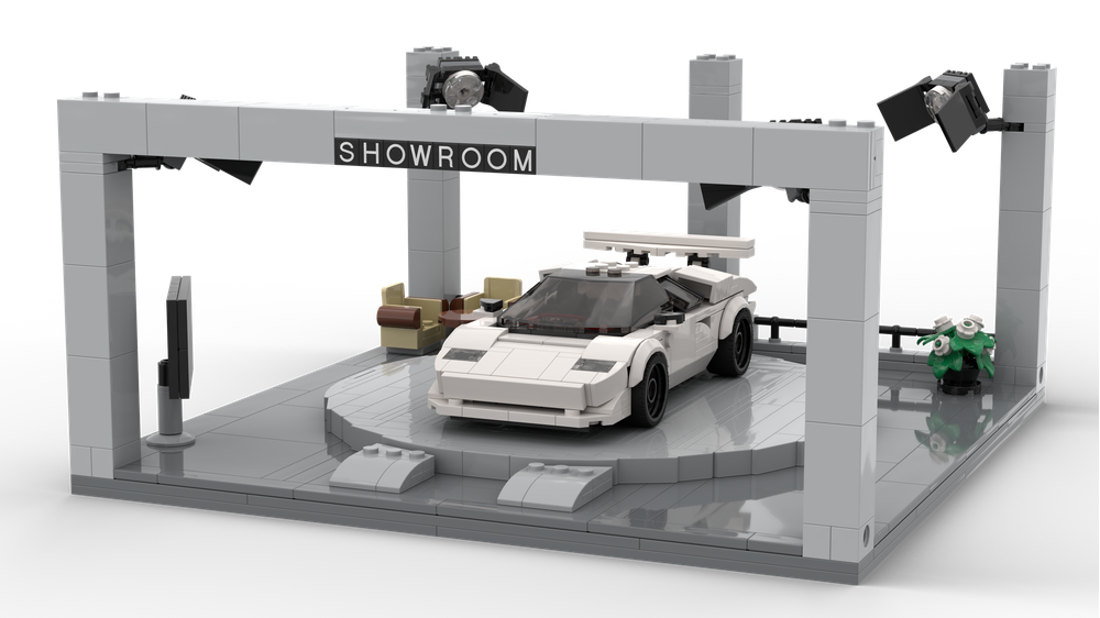 LEGO MOC Speed Champion Garage & Car Park - Showroom by sch0rrsch ...