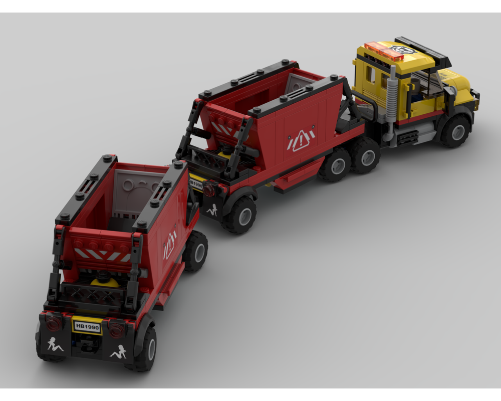 LEGO MOC Mining Experts Truck & Double Bottom Dump Trailers by ...