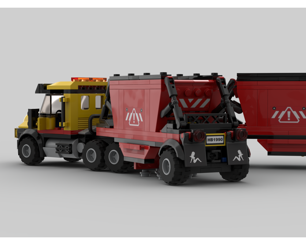 LEGO MOC Mining Experts Truck & Double Bottom Dump Trailers by ...