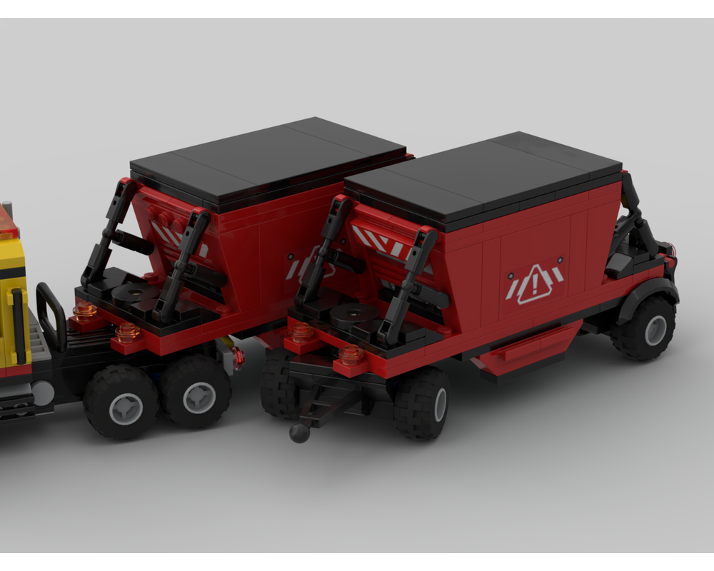 LEGO MOC Mining Experts Truck & Double Bottom Dump Trailers by ...