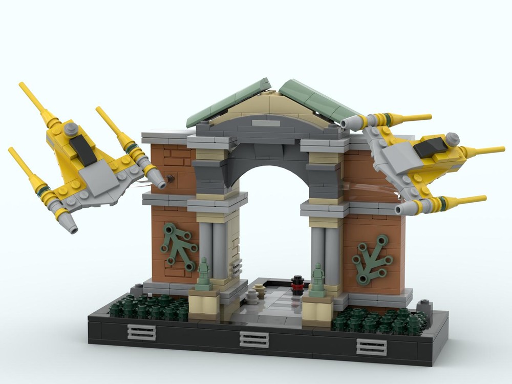 LEGO MOC The Palace of Theed Hangar battle diorama by raguidel ...