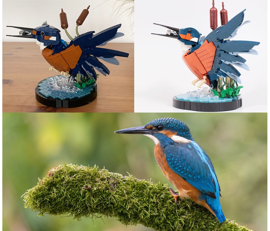LEGO MOC 10331 - Kingfisher Head MOD by peme | Rebrickable - Build with ...