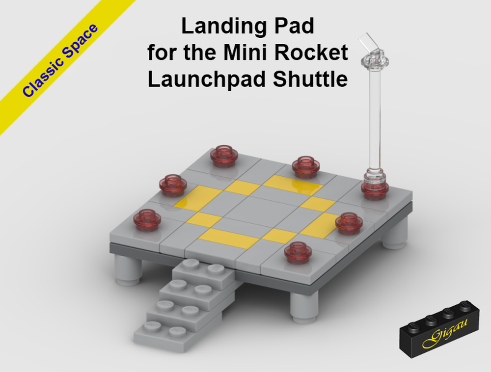 LEGO MOC Landing Pad for the Mini Rocket Launchpad Shuttle by gigau ...