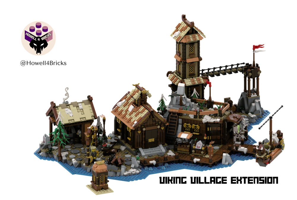 LEGO MOC Viking Village Reuse Extension by howell4Bricks | Rebrickable ...