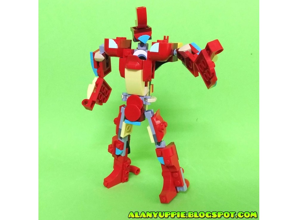 Lego Moc Transformer Space Cruiser From Lego Creator 31145 Red Dragon