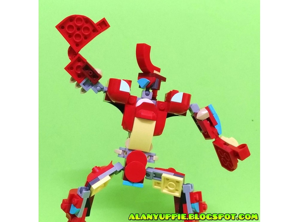 Lego Moc Transformer Space Cruiser From Lego Creator 31145 Red Dragon