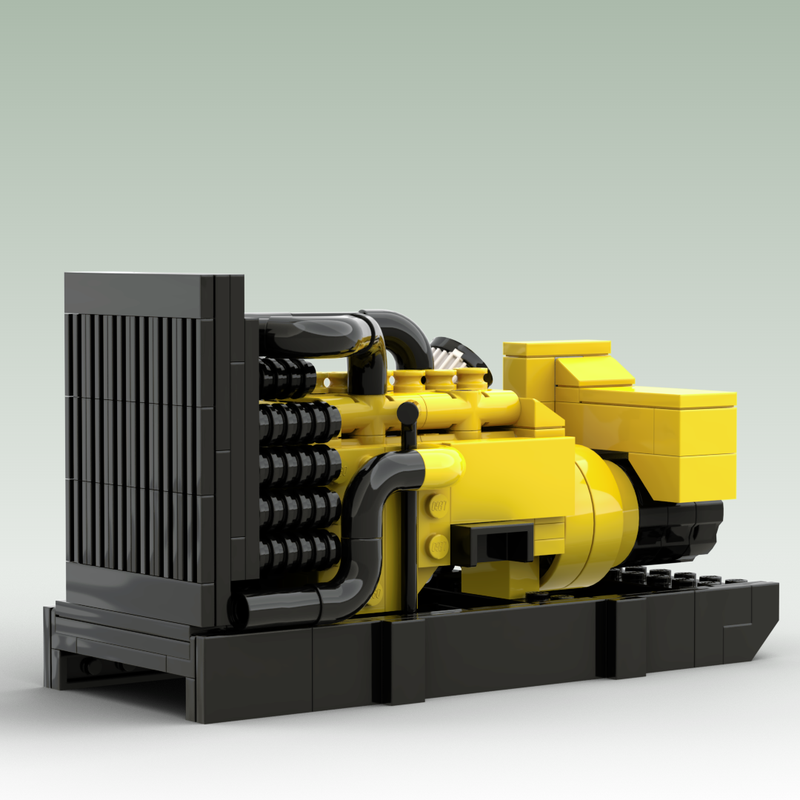 LEGO MOC CAT DE500 GC Diesel generator by OldOlneyLego | Rebrickable ...