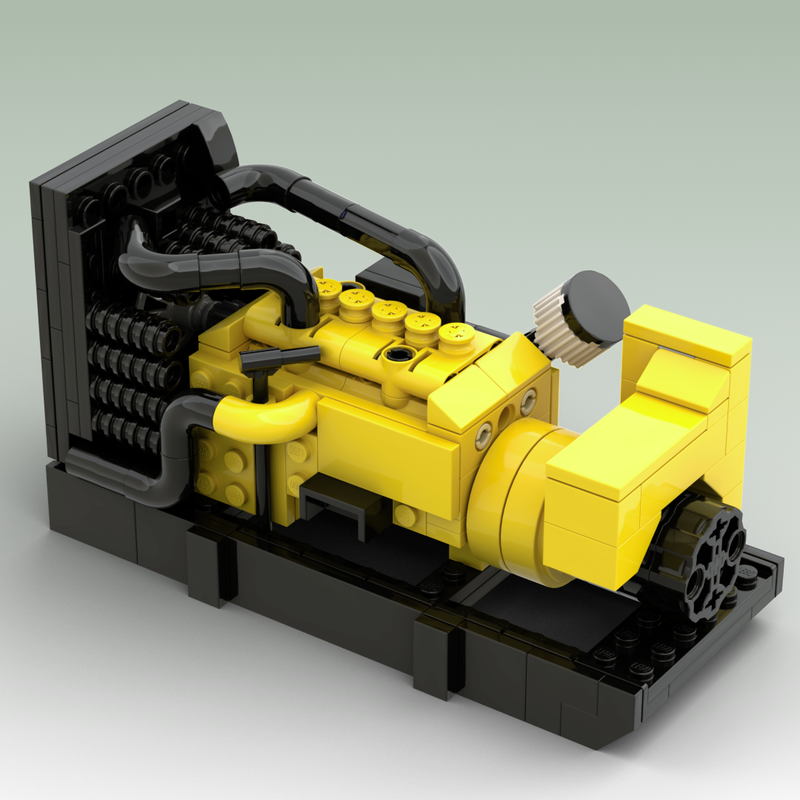 LEGO MOC CAT DE500 GC Diesel generator by OldOlneyLego | Rebrickable ...