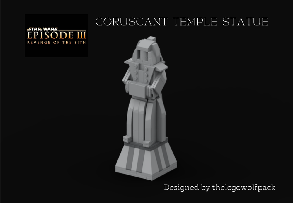 LEGO MOC Coruscant temple statue by thelegowolfpack | Rebrickable ...