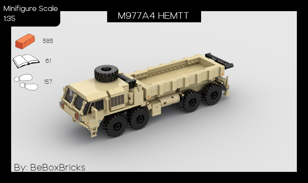 LEGO MOC M977A4 HEMTT - Desert Camo by BeBox | Rebrickable - Build with ...