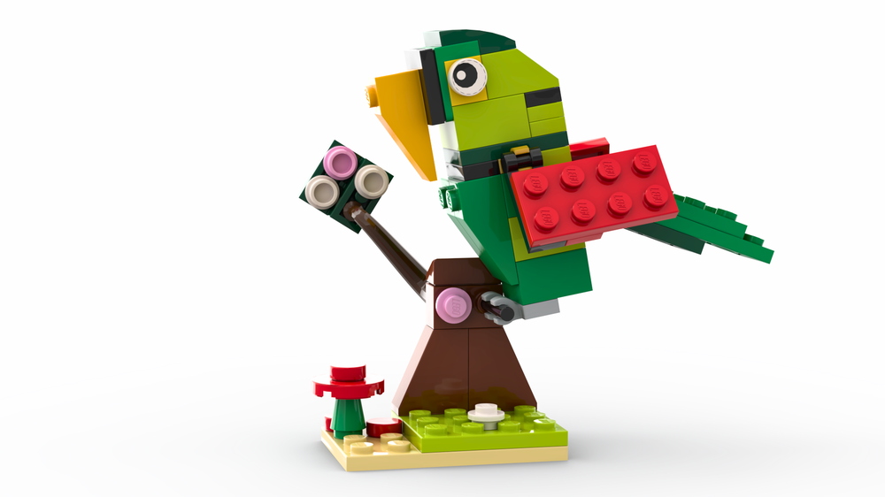 LEGO MOC 11014 Parrot by Lenarex | Rebrickable - Build with LEGO
