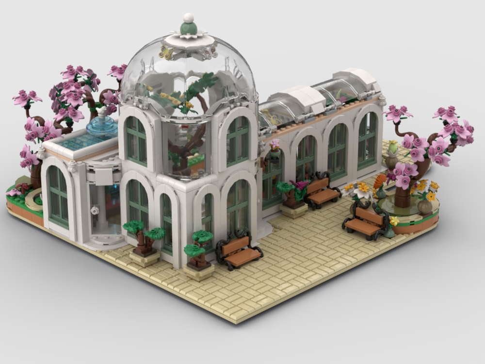 LEGO MOC Botanical Gardens Extension by Quadracer | Rebrickable - Build ...