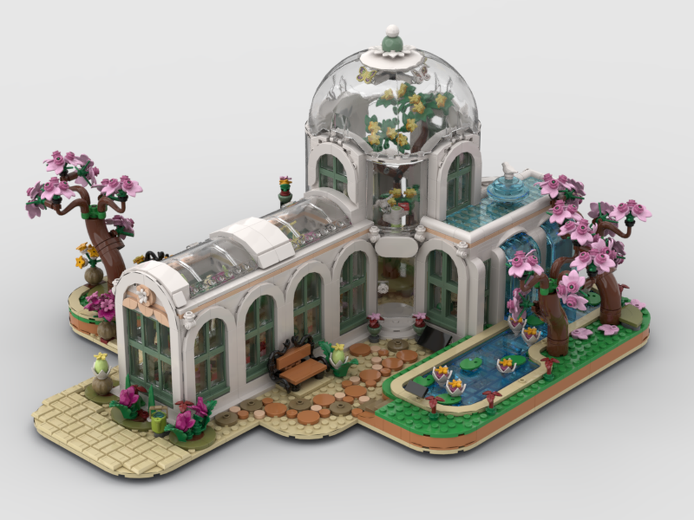 LEGO MOC Botanical Gardens Extension by Quadracer | Rebrickable - Build ...