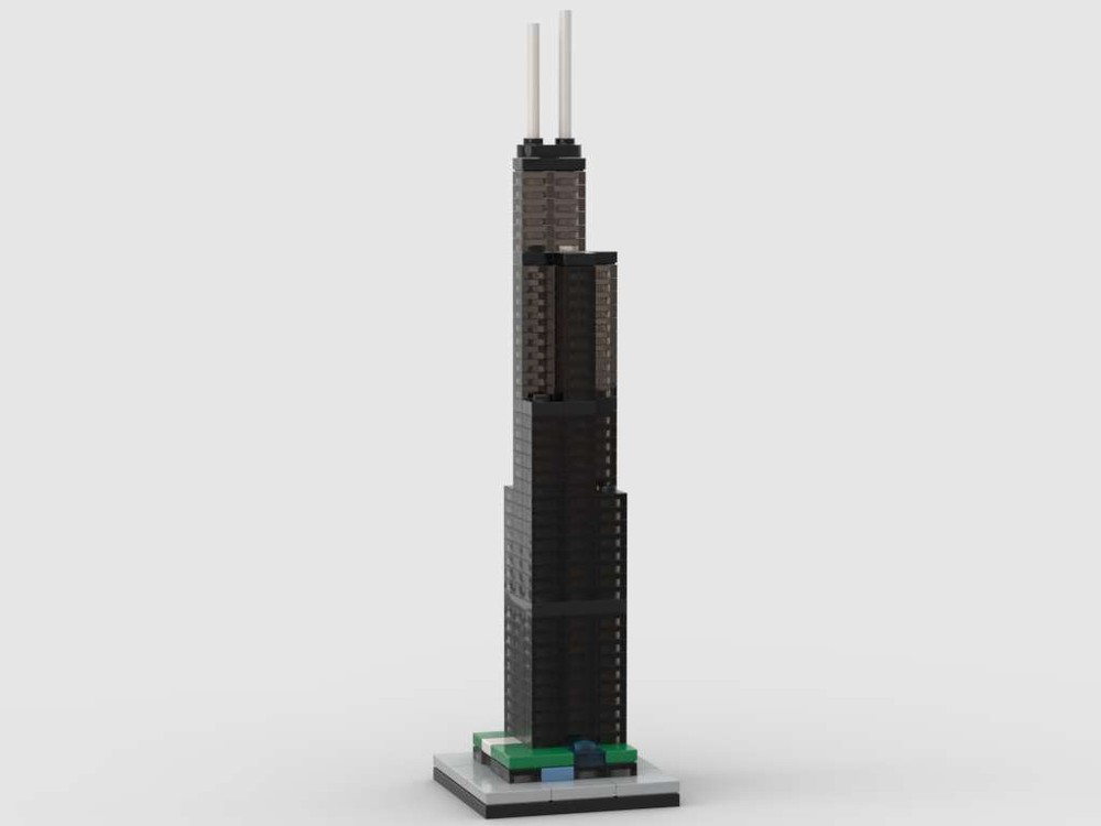 LEGO MOC nano Sears Tower by ej76az | Rebrickable - Build with LEGO