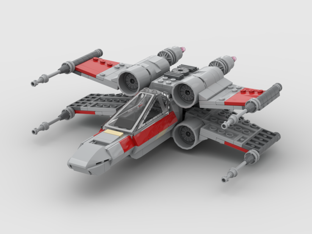 LEGO MOC Midi-Scale X Wing Starfighter (Red Squadron) by gonky_bricks ...