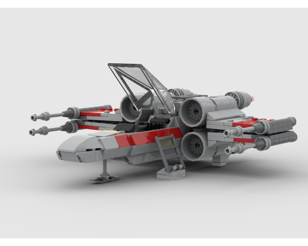 LEGO MOC Midi-Scale X Wing Starfighter (Red Squadron) by gonky_bricks ...