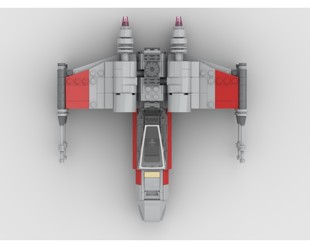 LEGO MOC Midi-Scale X Wing Starfighter (Red Squadron) by gonky_bricks ...